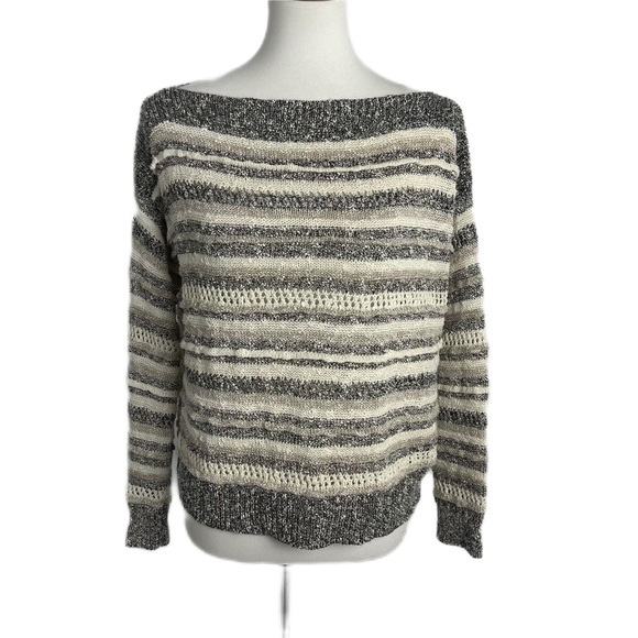 Splendid | Sweaters | Splendid Italian Yarn Knit Striped Boatneck ...